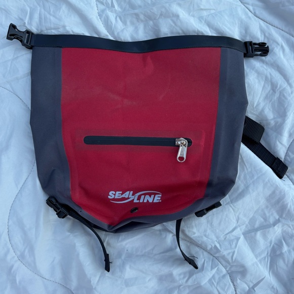 sealline | Bags | Sealline Red And Gray Waterproof Belted Bag | Poshmark